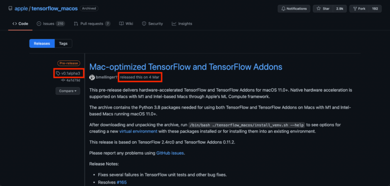M1 MacにTensorFlow(tensorflow_macos)をインストールする方法 | テックダイアリー